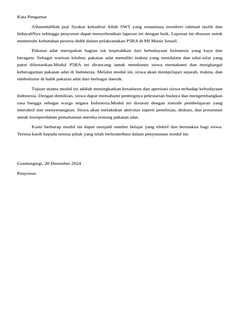 Kata Pengantar Modul | PDF