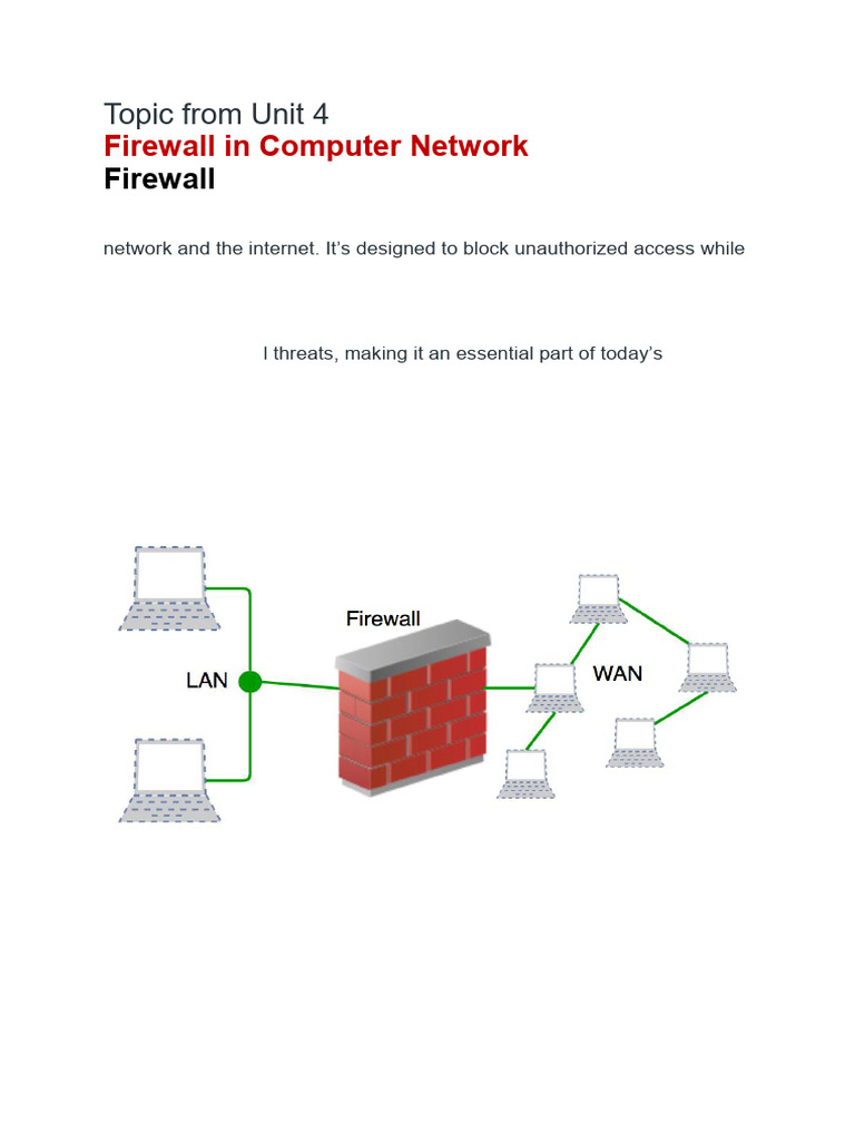 Understanding Firewalls and Cloud Services | PDF | Firewall (Computing ...
