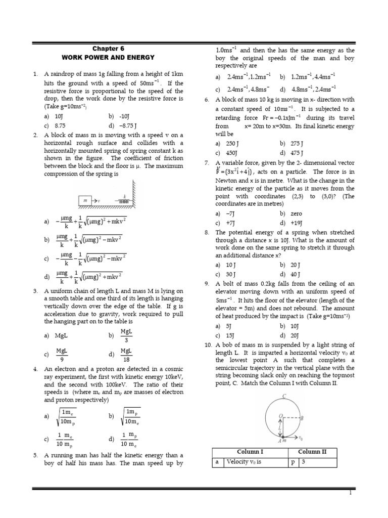PSK Zephyr Work Energy Power | PDF | Force | Collision
