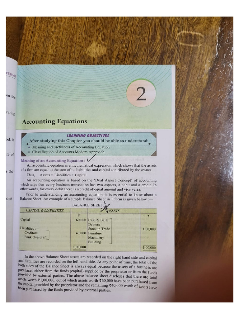 Accounting Equation & Explanation | PDF