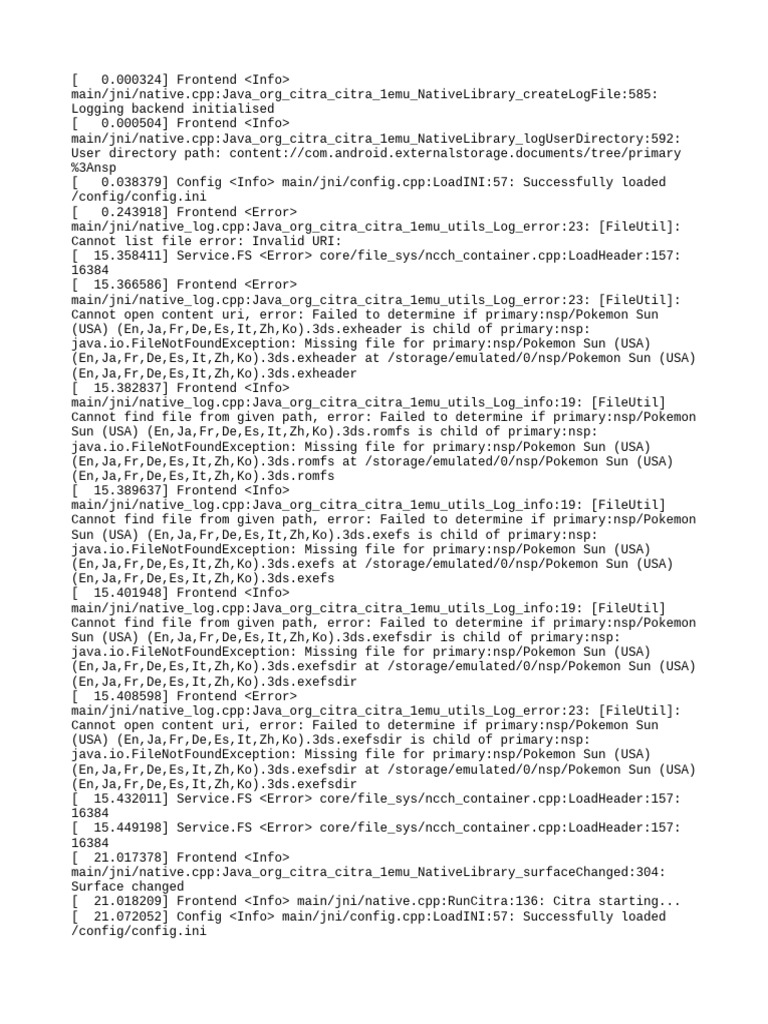 citra_log.txt.old | PDF | Operating System Technology | Software