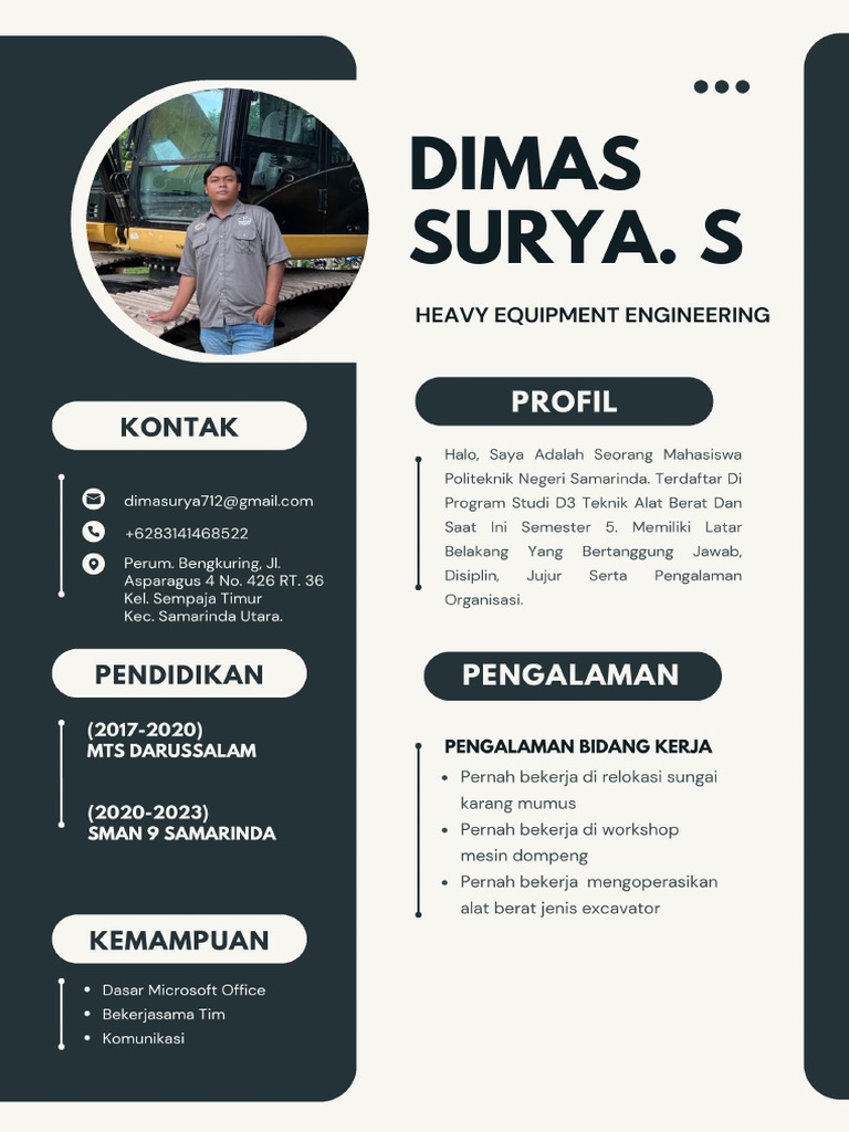 CV PKL Dimas | PDF