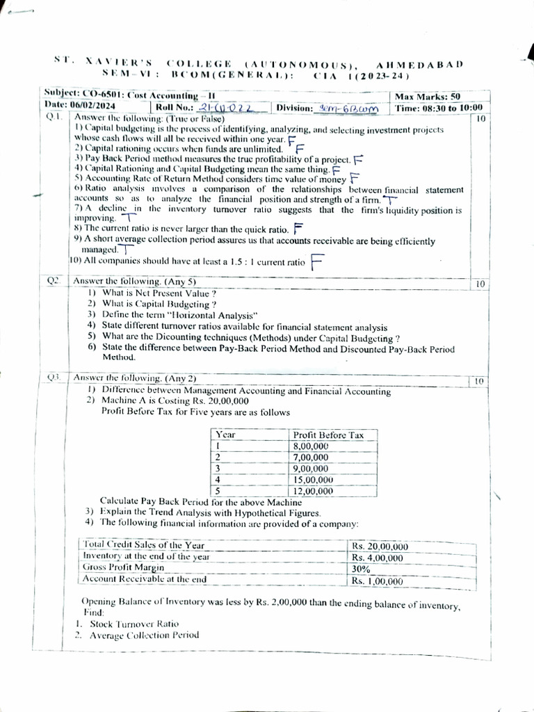 Sen 6 Papers | PDF