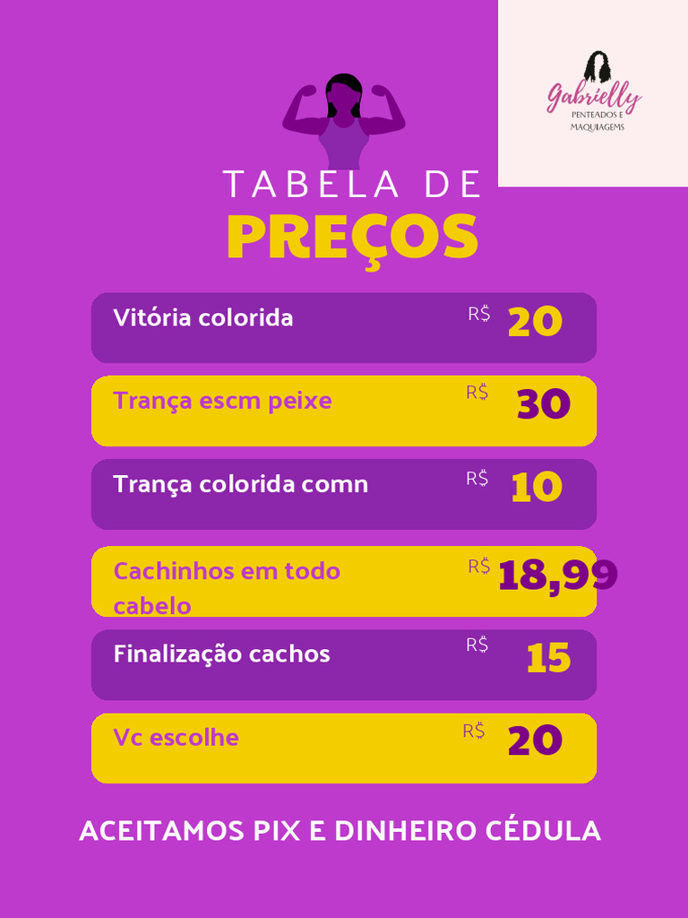 Tabela de Preços Moderna A4 Roxo e Amarelo_20251022_231655_0000 | PDF