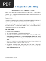 Bio-Rad Mini SDS-PAGE Gel Protocol | PDF | Gel Electrophoresis | Chemistry