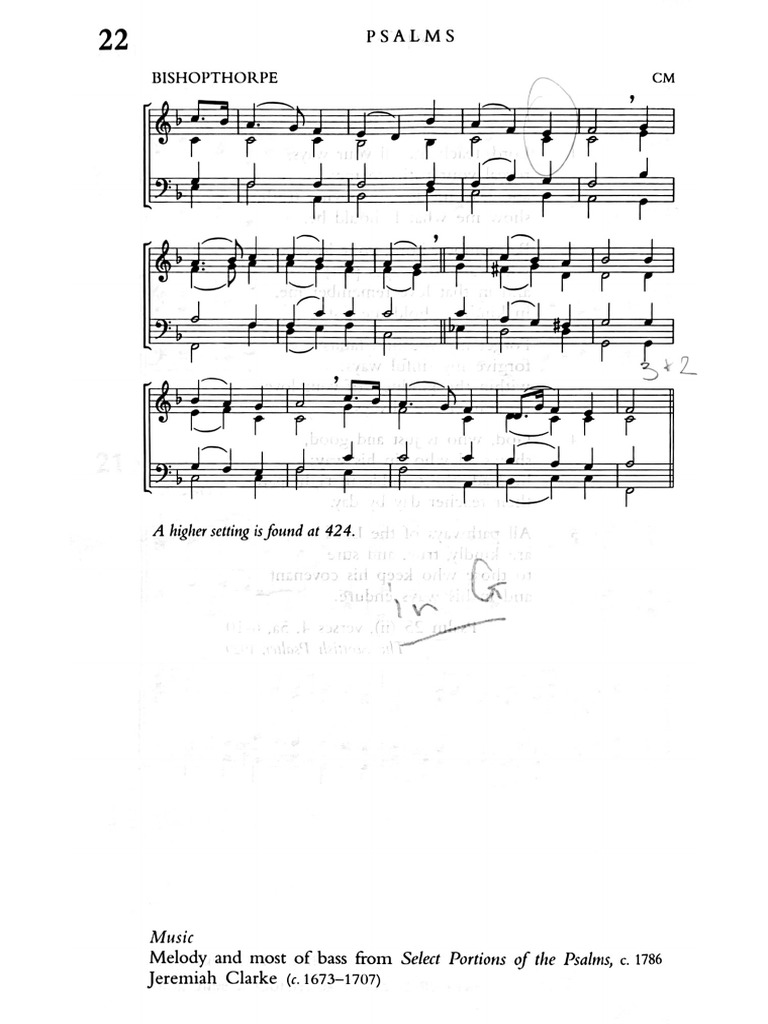 Hymn 22 The Lord's My Light and My Health | PDF