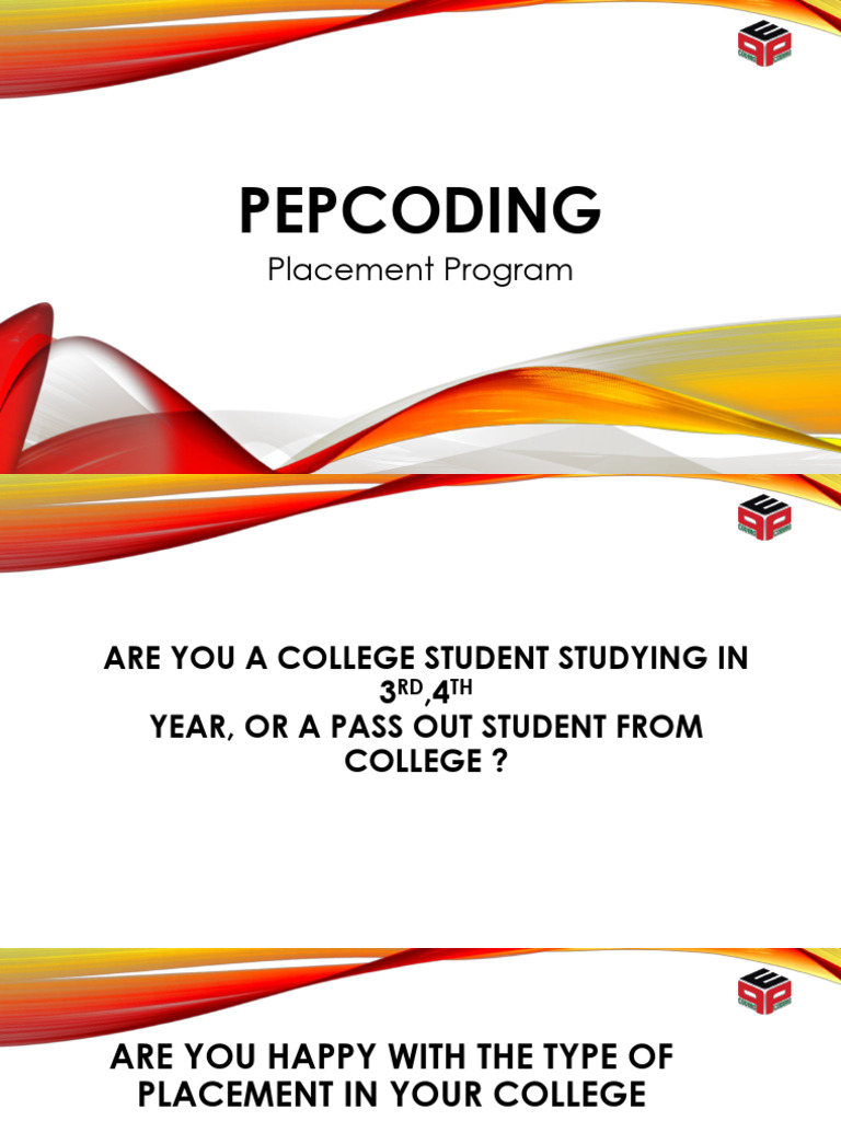 Pep Coding Placement Program | PDF | Computing