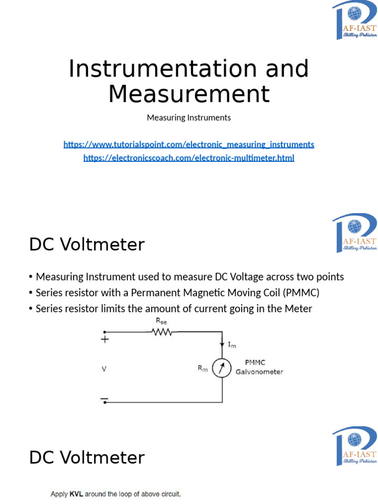 Overview of Electronic Measuring Instruments | PDF | Amplifier ...