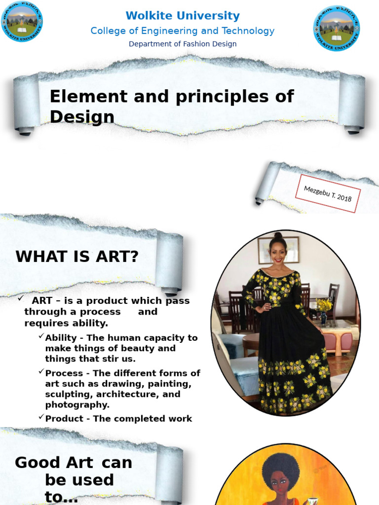 Elements and Principles of Fashion Design | PDF | Color | Dress