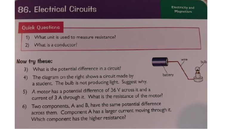 Electrical Circuits Questions | PDF