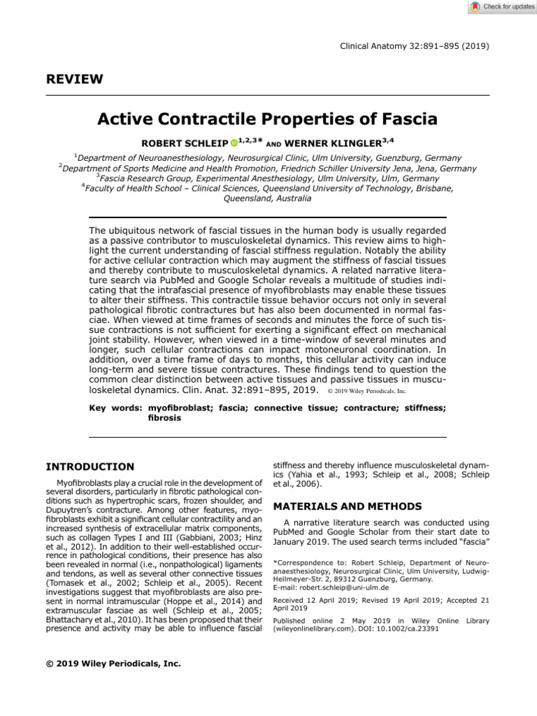 2019-Active Contractile Properties of Fascia | PDF | Skeletal Muscle ...
