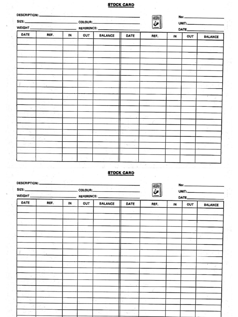 Stock Card | PDF