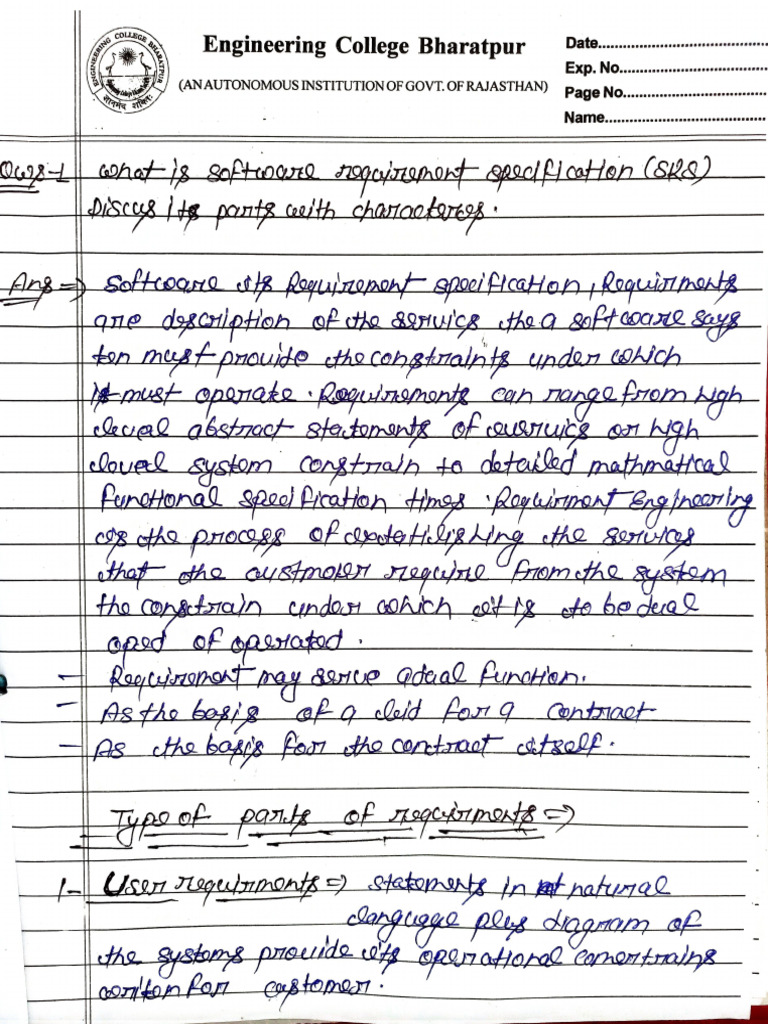 software engineering file | PDF