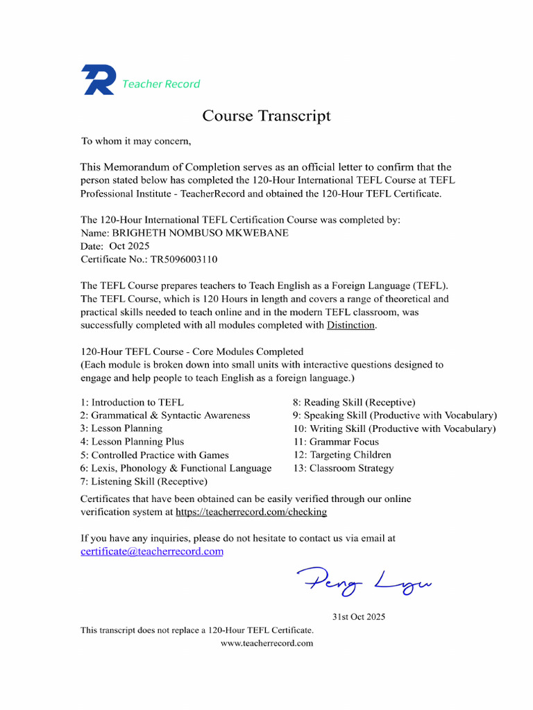 TR5096003110 Transcript | PDF