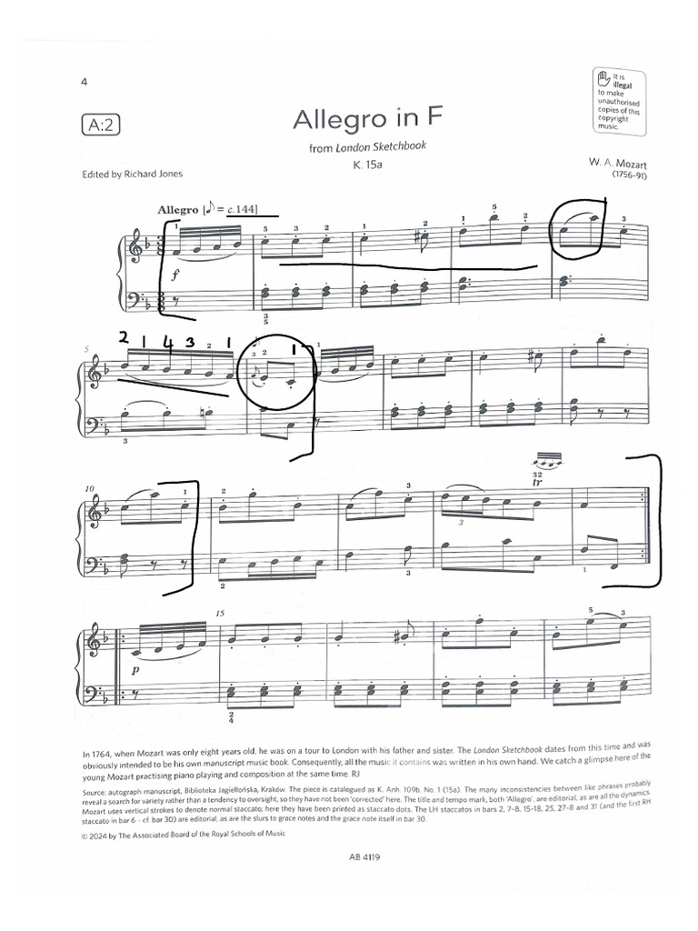 Allegro in F | PDF
