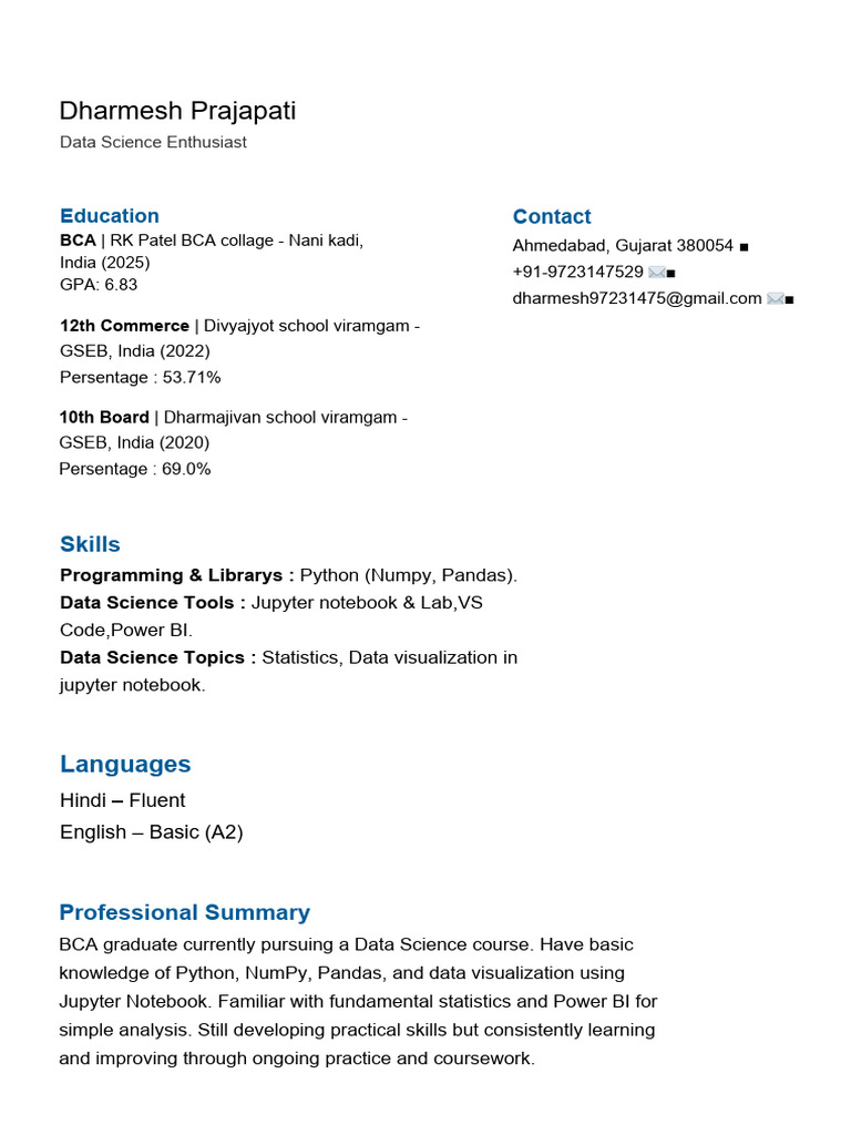 D Resume | PDF