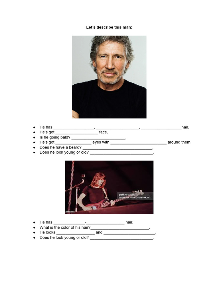 Let's Describe This Man 6-11 | PDF