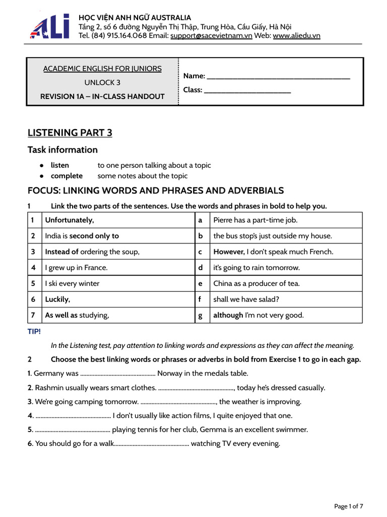 U3_W5_Revision 1A_In-class Handout | PDF