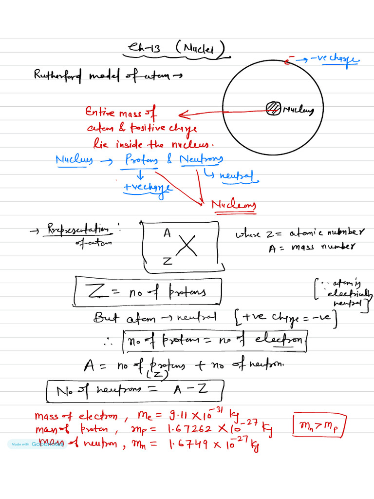 Nuclei - 1 | PDF | Atomic Nucleus | Atoms