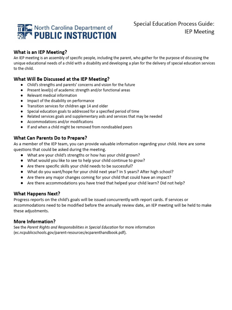 IEP Meeting.docx | PDF