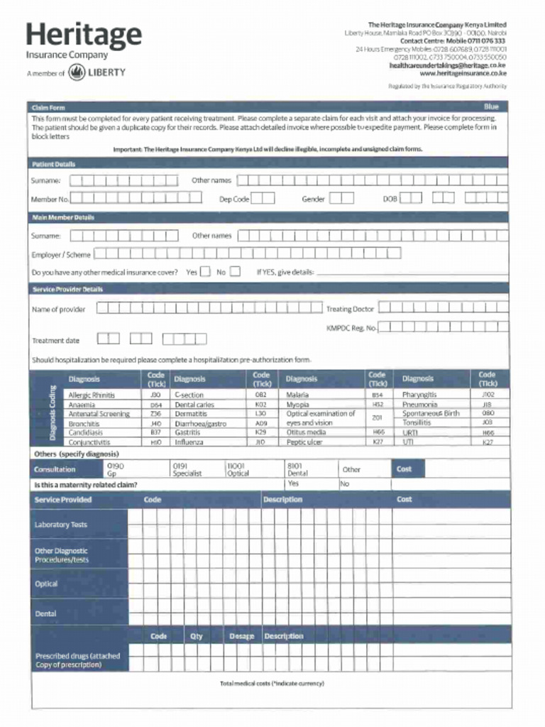 Heritage Claim Form 2023 | PDF