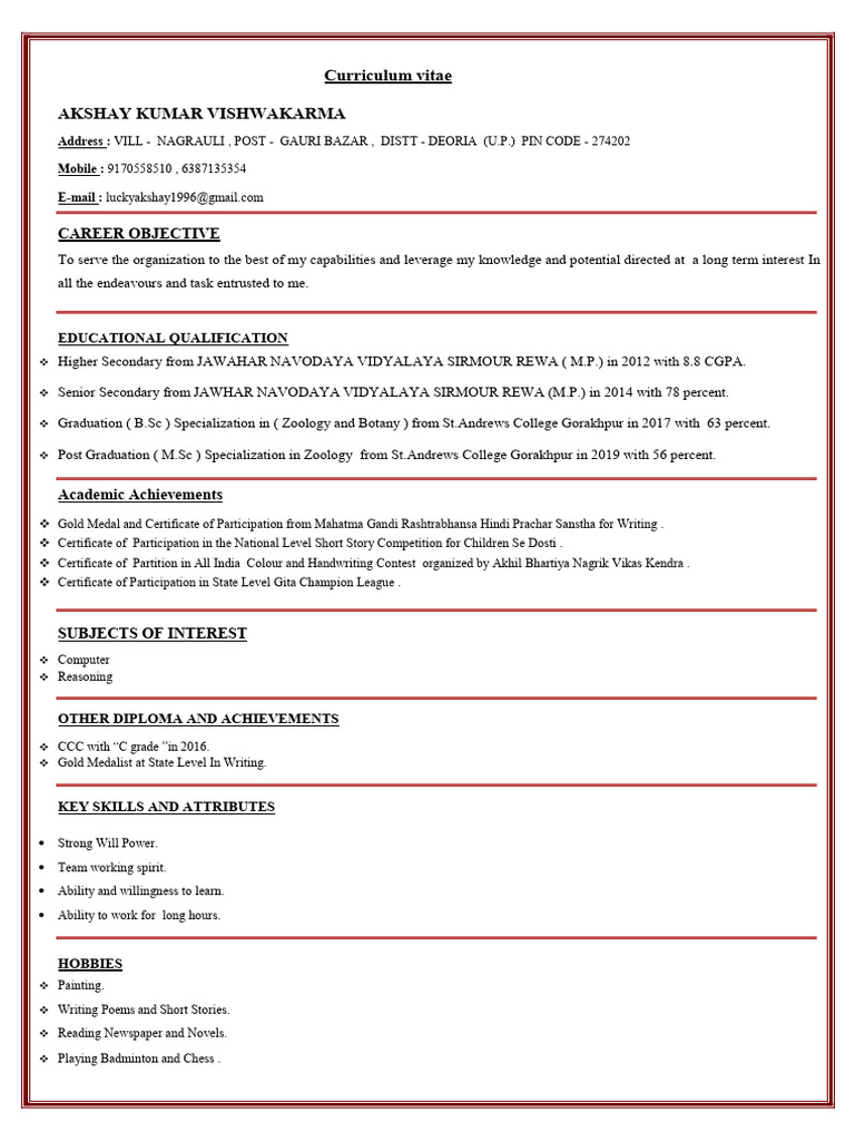 Akshay Resume 2025 | PDF