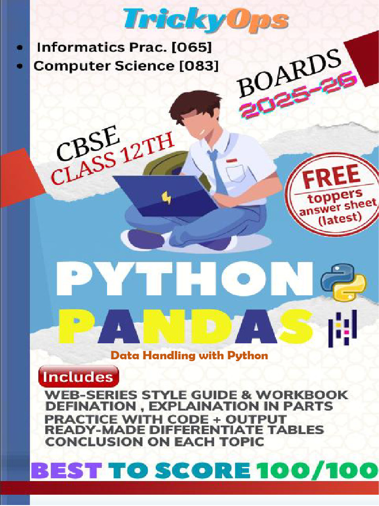 Mastering Pandas for CBSE Class 12 | PDF | Comma Separated Values ...