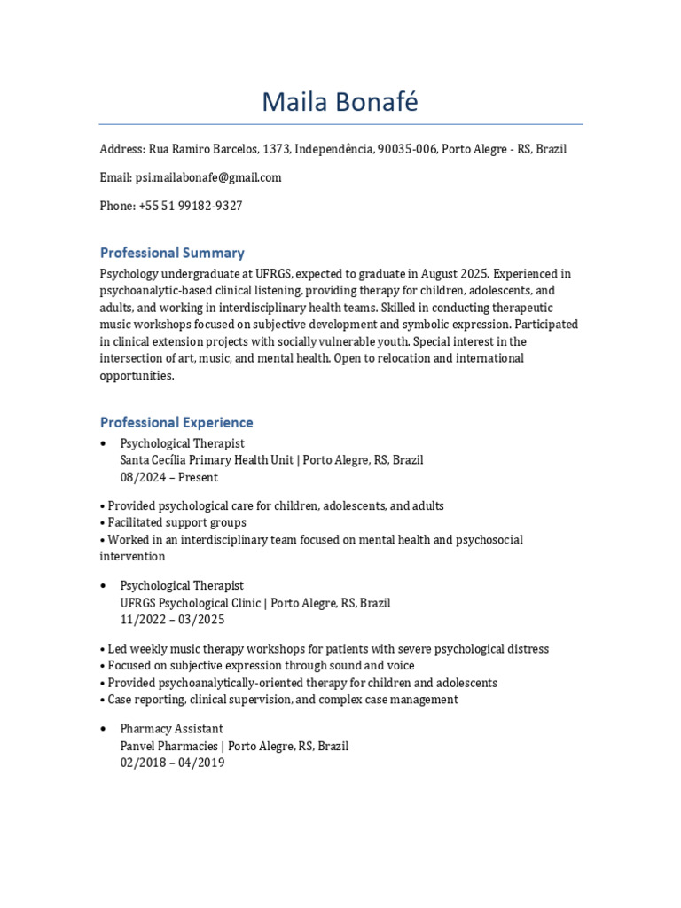 Maila_Bonafé_Ing | PDF | Pharmacy | Health Care