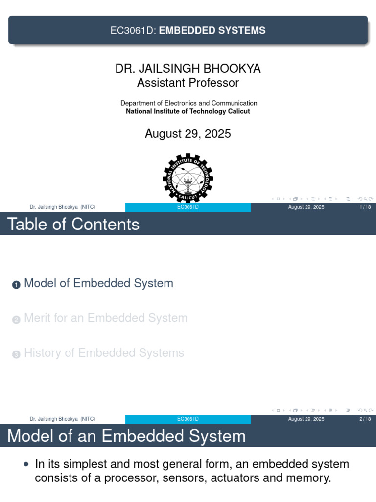 Embedded Lectures Presentation (1) (1) | PDF | Field Programmable Gate ...