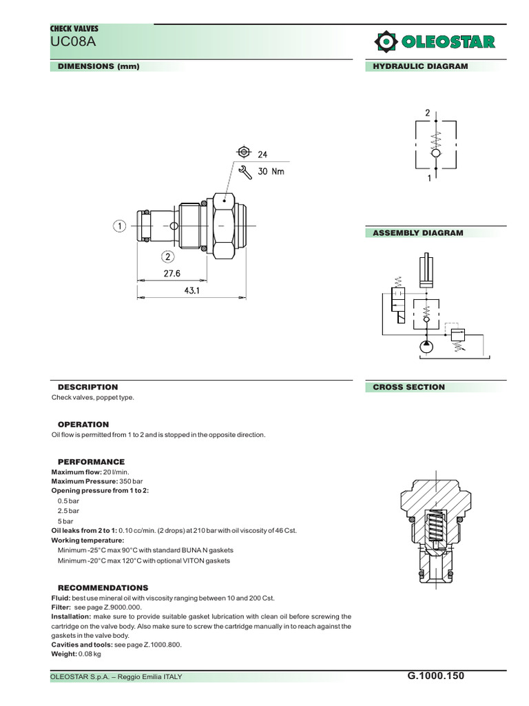 Check Valves Specifications and Diagrams | PDF | Valve | Viscosity