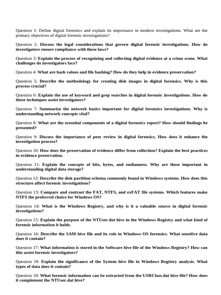 Assinment 1 | PDF | Computer Forensics | Digital Forensics