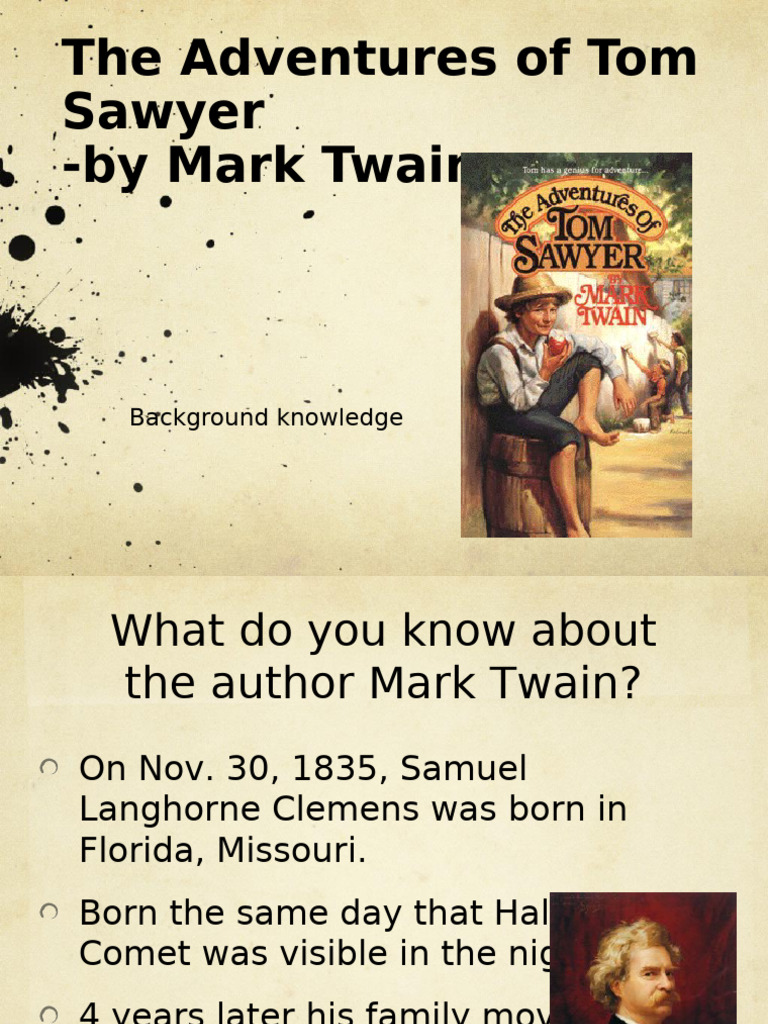Background | PDF | Mark Twain | Slavery