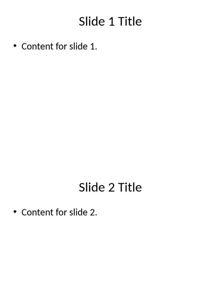 White Two Slide PPT | PDF