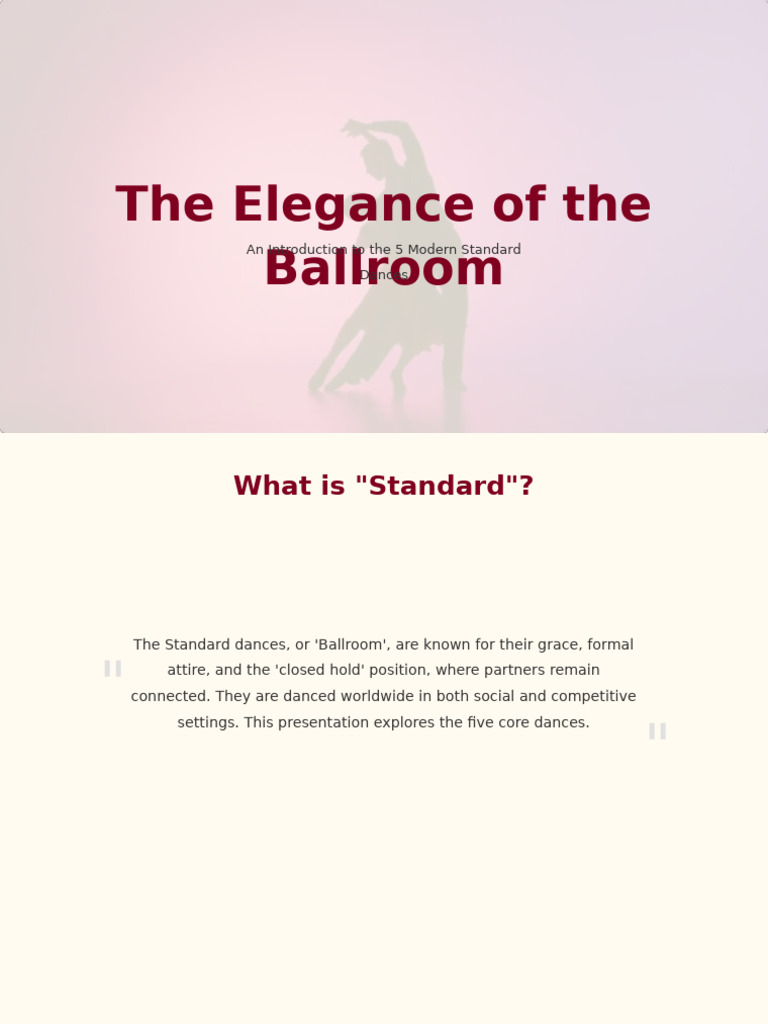 Modern Standard Ballroom Dances Guide | PDF | Ballroom Dance | Tempo