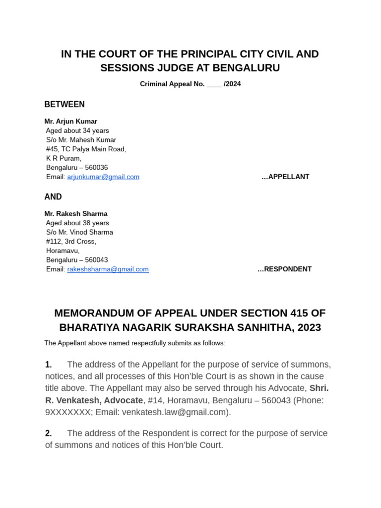 Appeal Against Conviction Under NI Act | PDF | Legal Procedure | Justice
