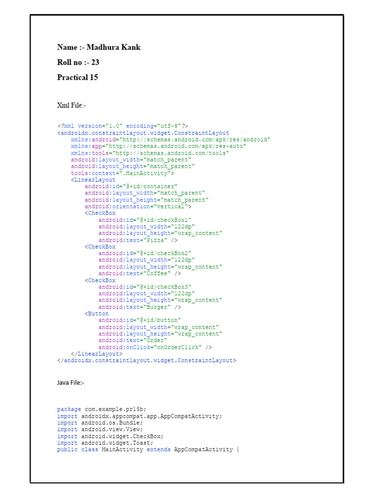 Pr15 | PDF | Android (Operating System) | System Software