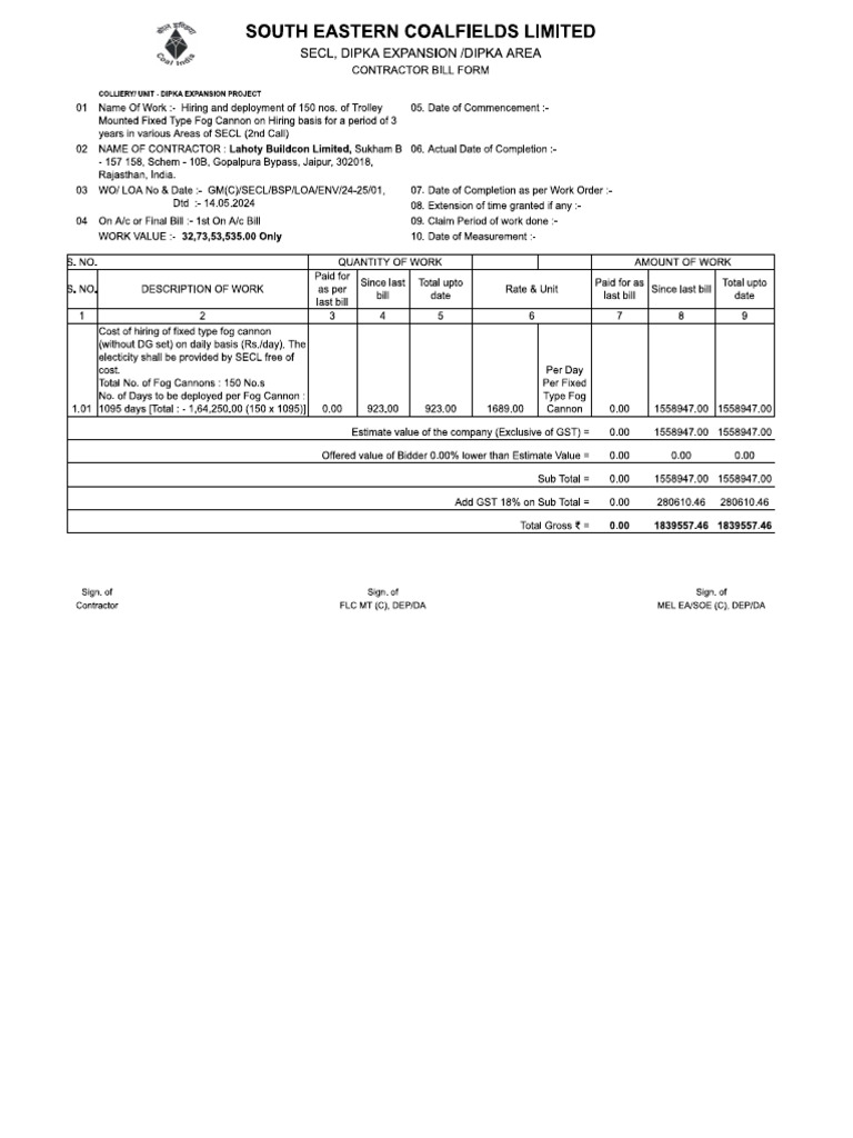 1st On Ac Bill | PDF