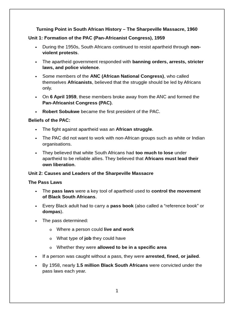 tOPIC 1 GRADE 9 HISTORY NOTES | PDF | Nelson Mandela | African National ...