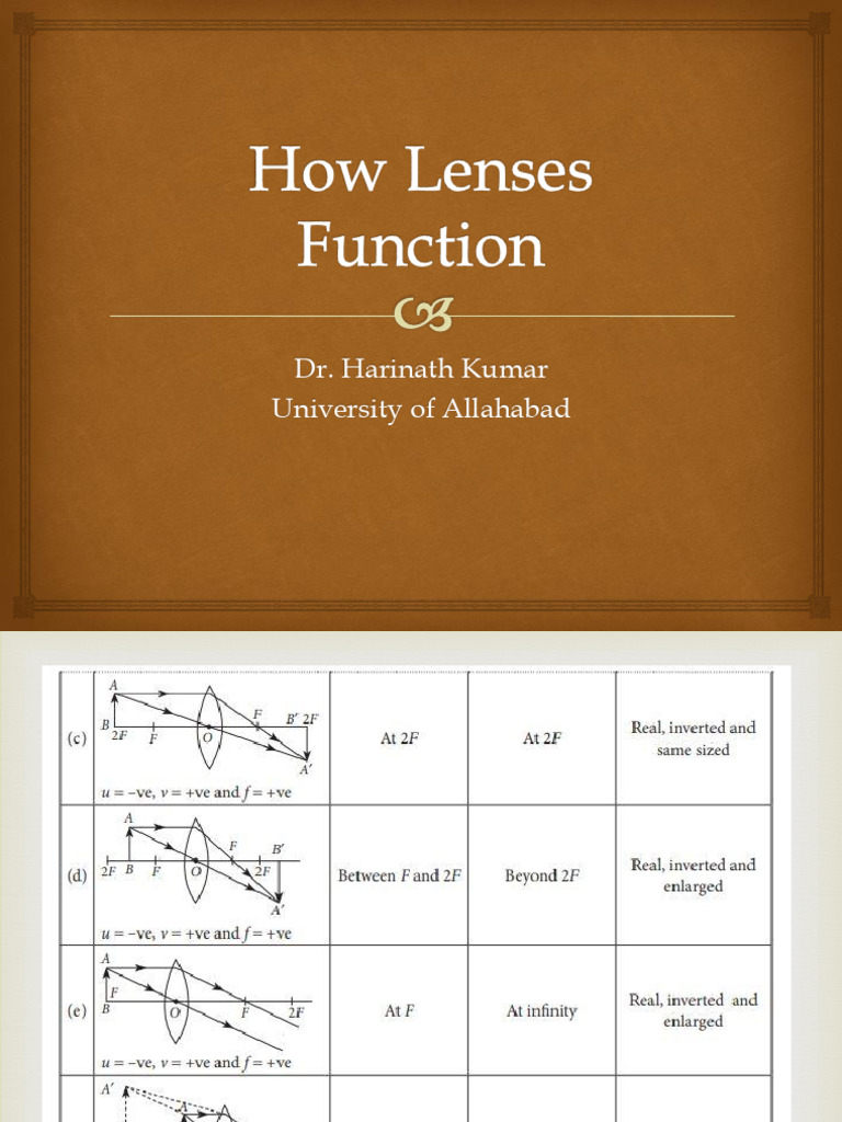How Lenses Function | PDF