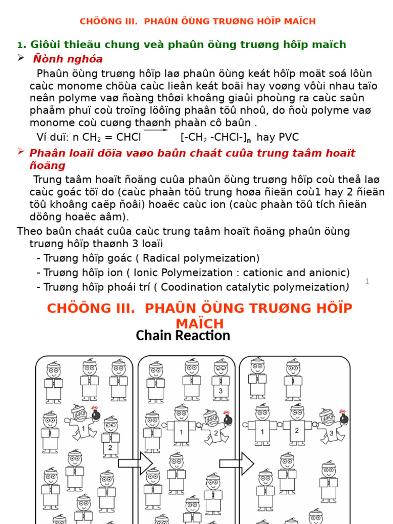 Hóa Học Polyme-Chương 3 | PDF