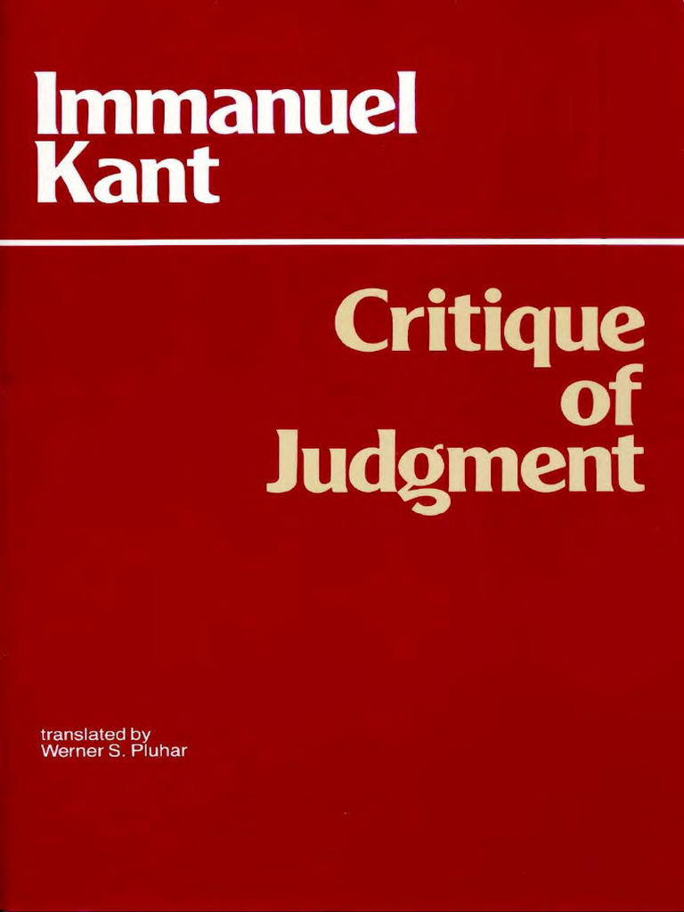 Beautiful and Sublime Kant, Analytic of the Sublime From Critique of ...