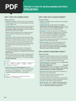 ThkSp A2 Unit Test Standard Answer Key 1 | PDF