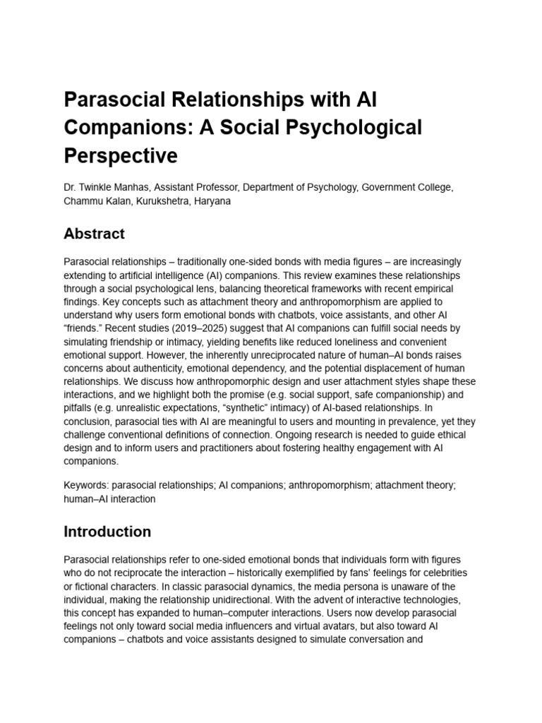 Research Paper Psychology | PDF | Attachment Theory | Intimate ...