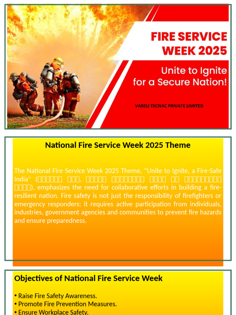 National Fire Service Week 2025 Theme | PDF