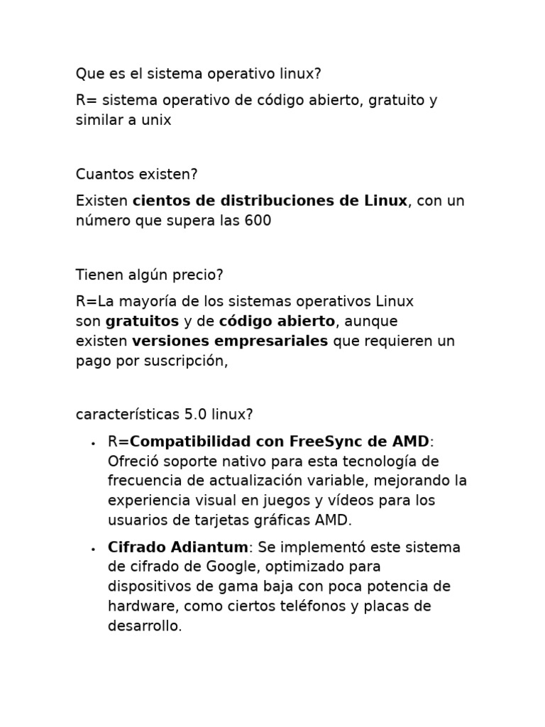 Que Es El Sistema Operativo Linux | PDF | Microsoft Windows | Informática