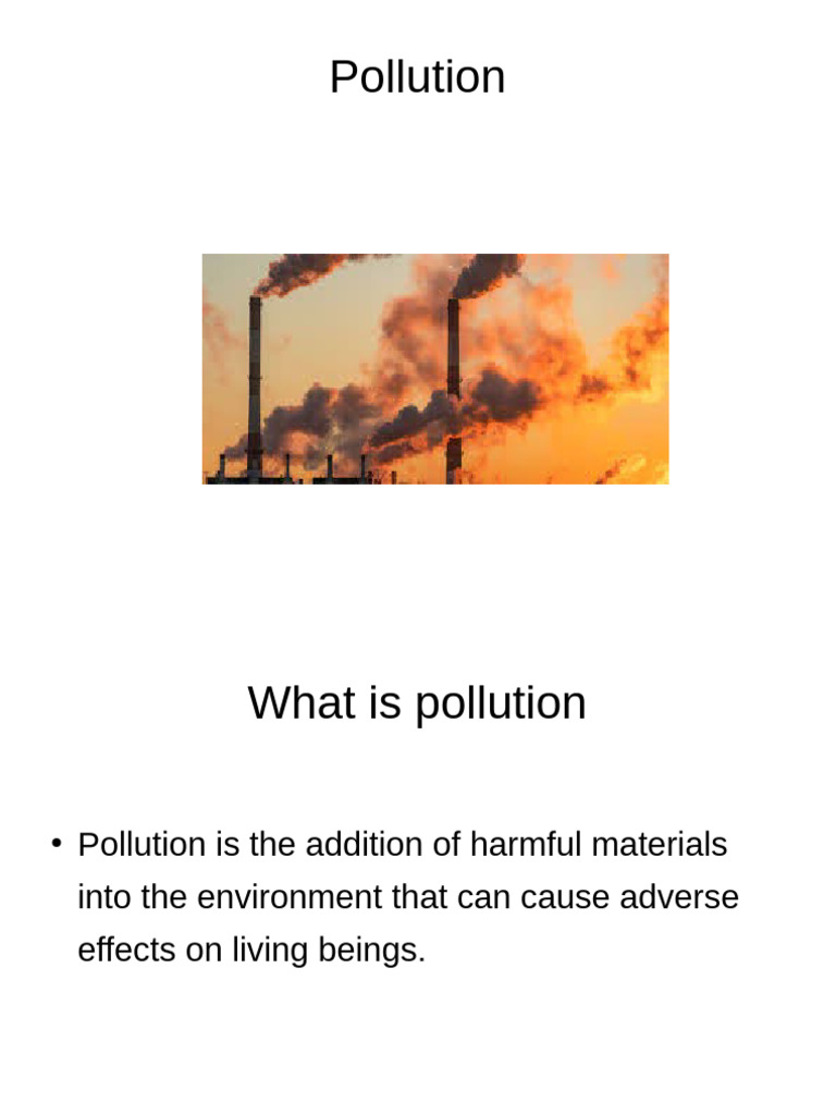 Pollution Slide | PDF
