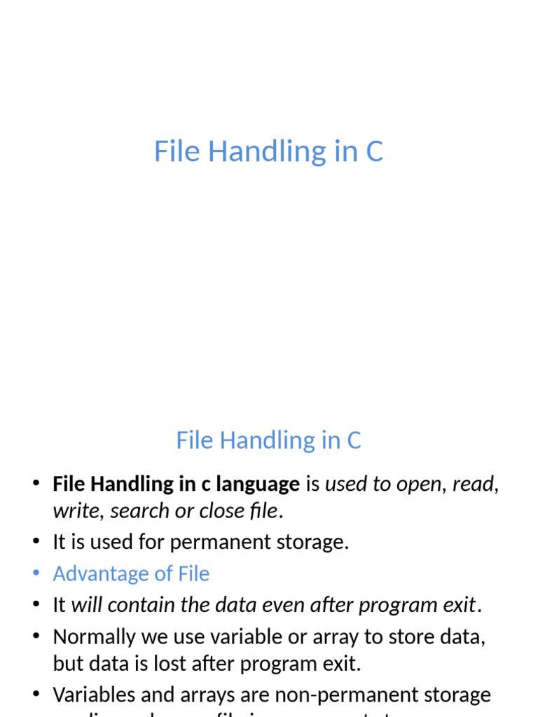C File Handling | PDF | Pointer (Computer Programming) | Text File