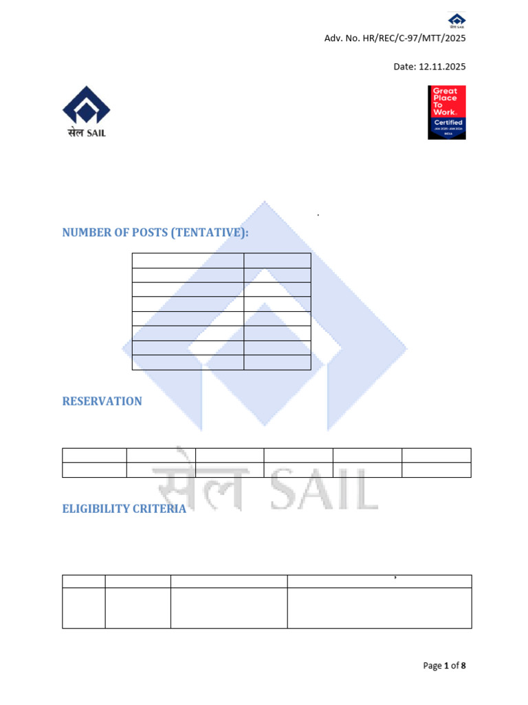 Steel Authority of India Limited | PDF | Engineering | Electrical ...
