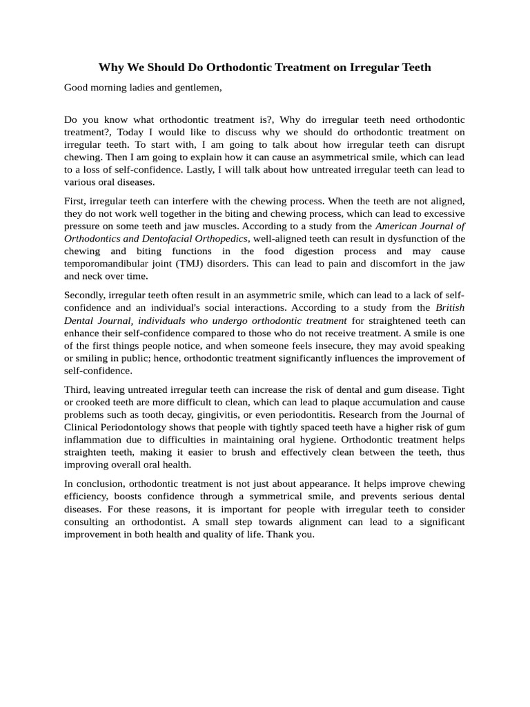 Tugas LTC Alvian NW | PDF | Orthodontics | Oral Hygiene