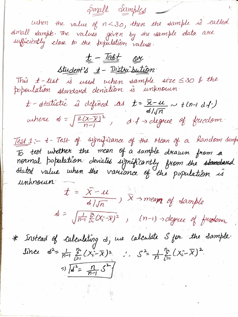 Un-3 Small Sample | PDF